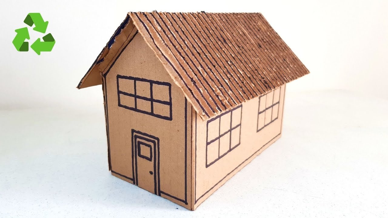 Cómo hacer una casita para niños con materiales reciclados